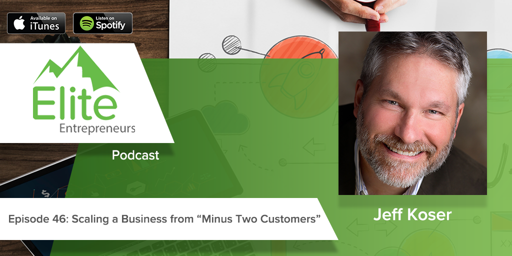 Scaling a Business from “Minus Two Customers”, with Jeff Koser | Grow ...