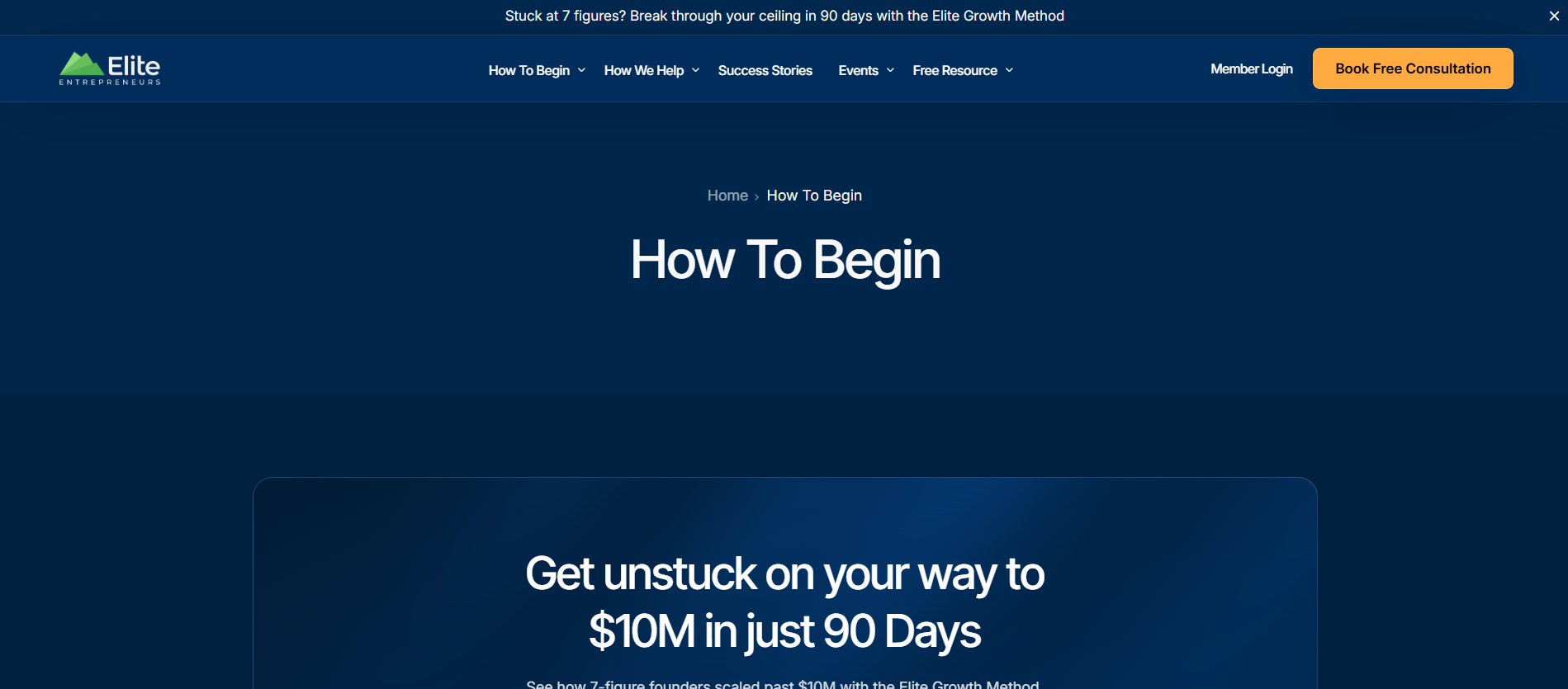 How to Begin with Elite Entrepreneurs